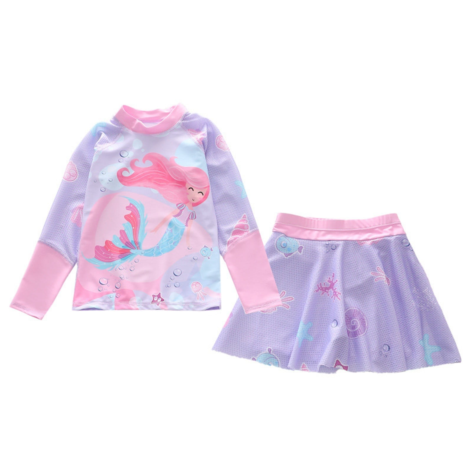 Children'S Swimsuit Girls Two Piece Swimsuit Girls Swimwear Sky Blue ...