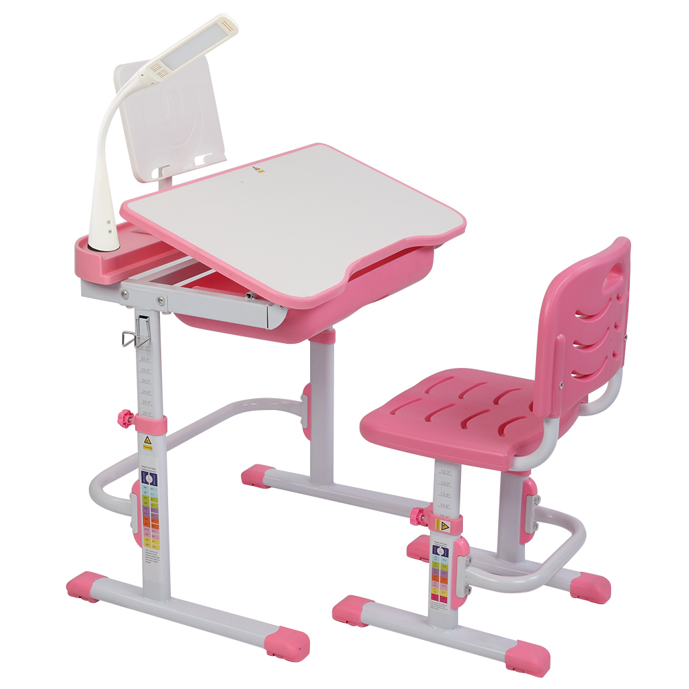 Children'S Table, Desk And Chair Set, Height Adjustable, Children'S ...