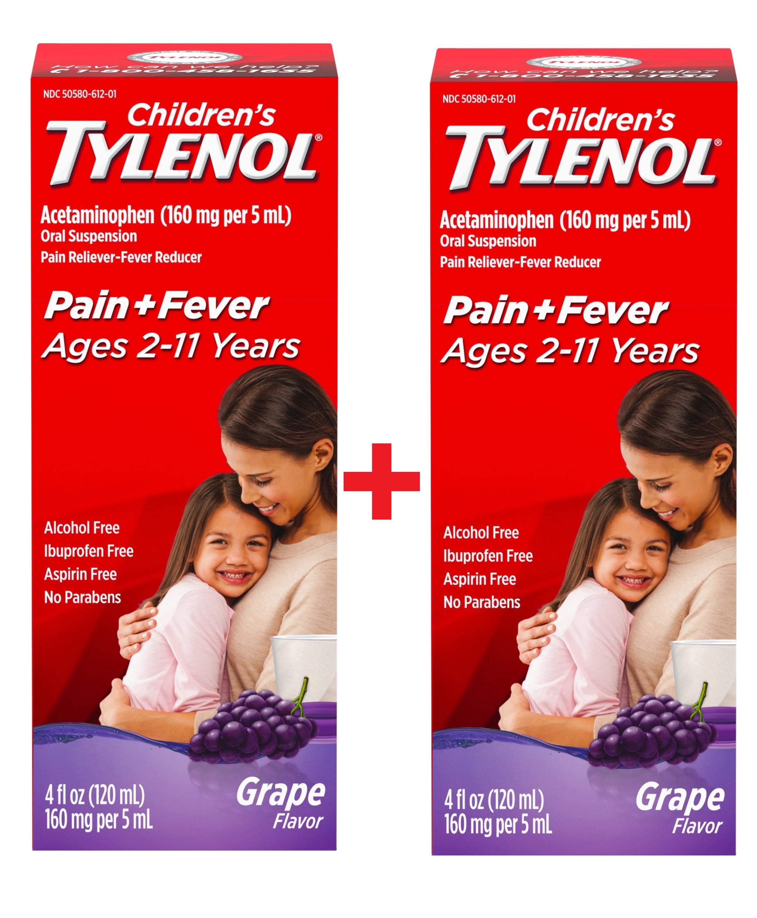 Children'S Tylenol Acetaminophen for Ages 2-11 Pain and Fever Medicine ...