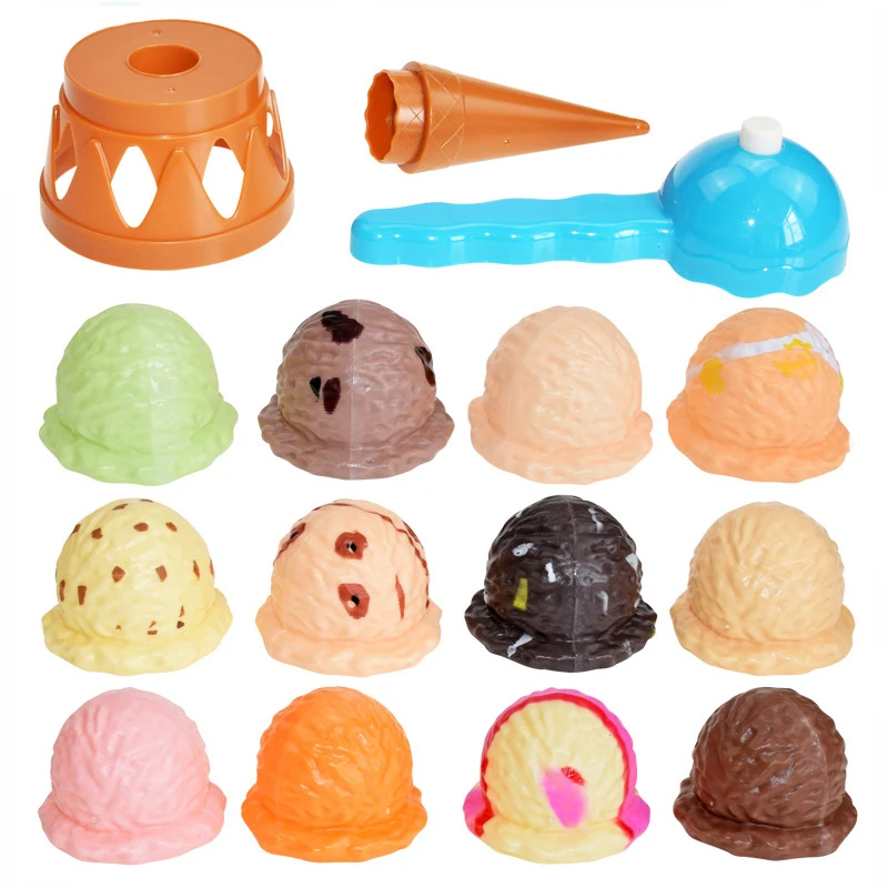 Children Simulation Food Kitchen Toy Ice Cream Stack Up Play Kids ...