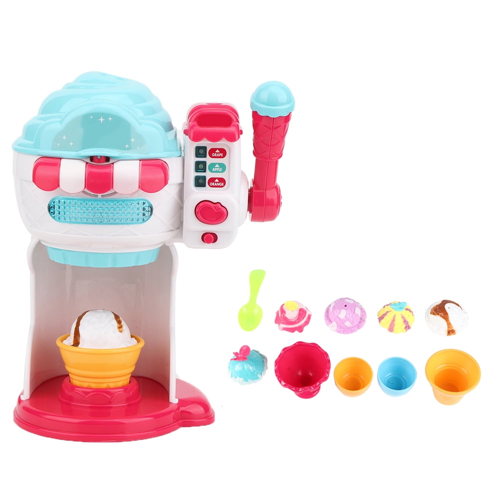 Children Simulation Ice Cream Machine Kid Ice Cream Maker With Light ...