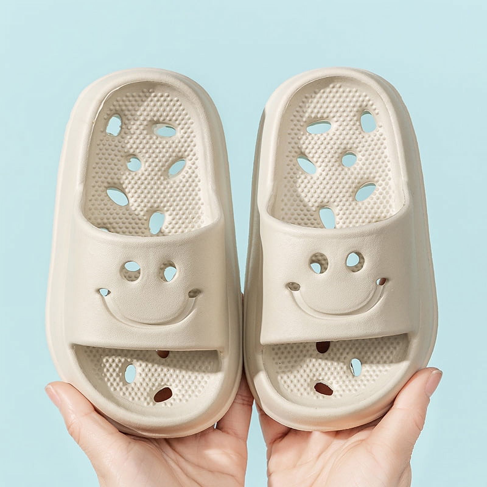 Children Slippers Boys EVA Smiling Face Bathroom Slippers Summer 2-14 ...