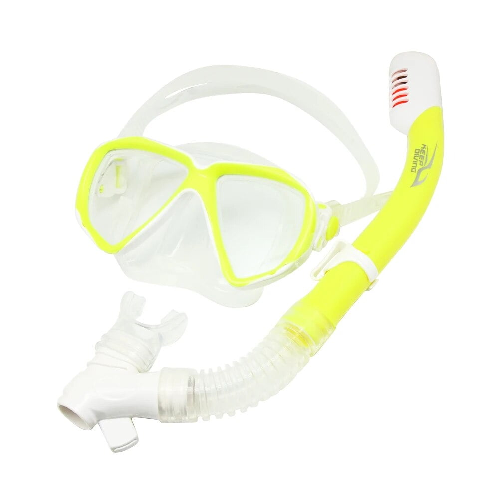 Children Snorkeling Gear Dry Top Kids Diving Mask Set Junior Swim ...