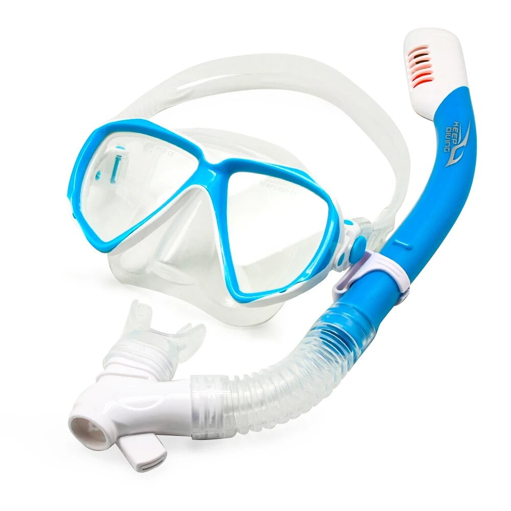 Children Snorkeling Gear Dry Top Kids Diving Mask Set Junior Swim ...