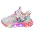 Children Sports Shoes With Lights Breathable Princess Lightweight ...