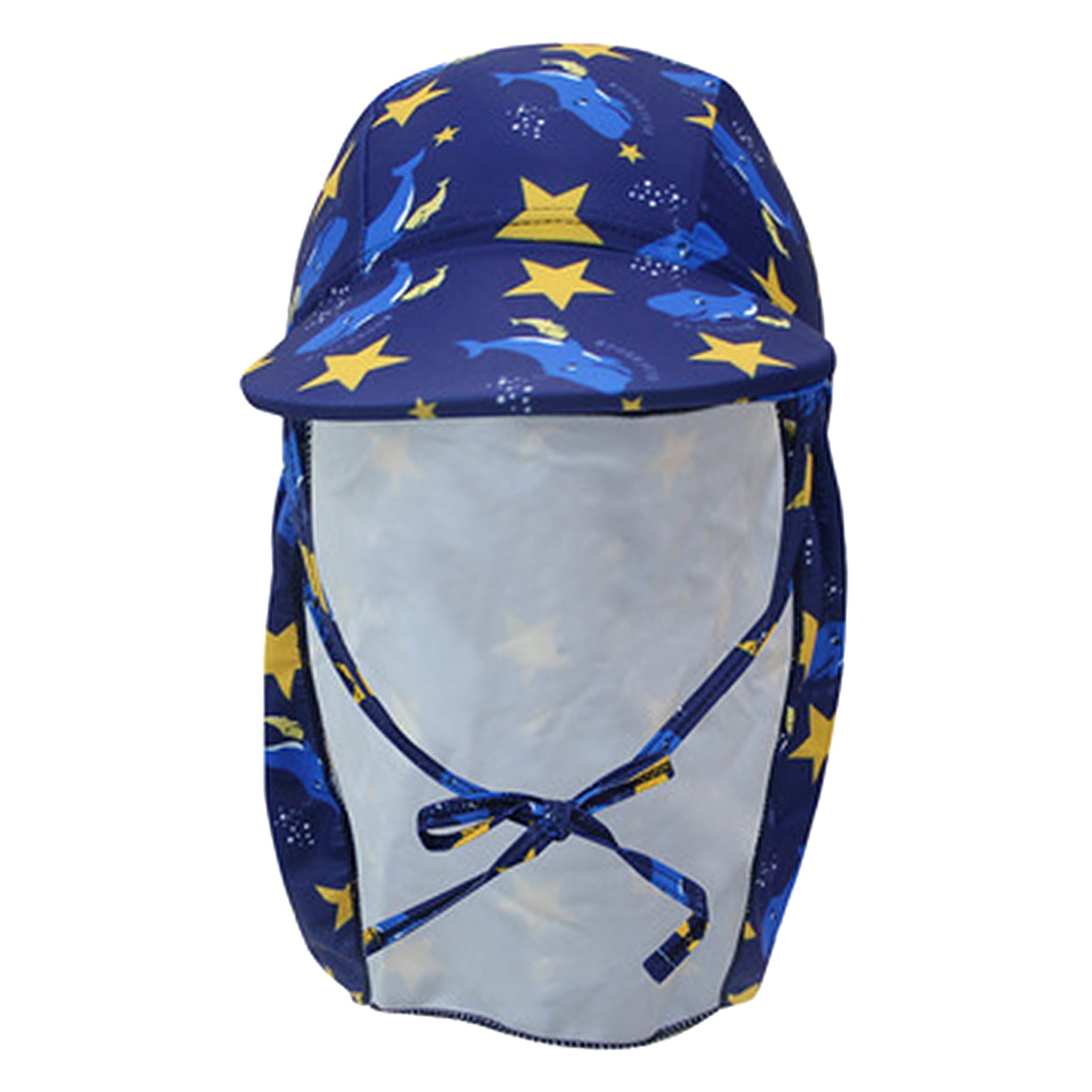 Children Sun Hat Boys Girls Wide Brim Summer Beach Hat with Neck Flap ...