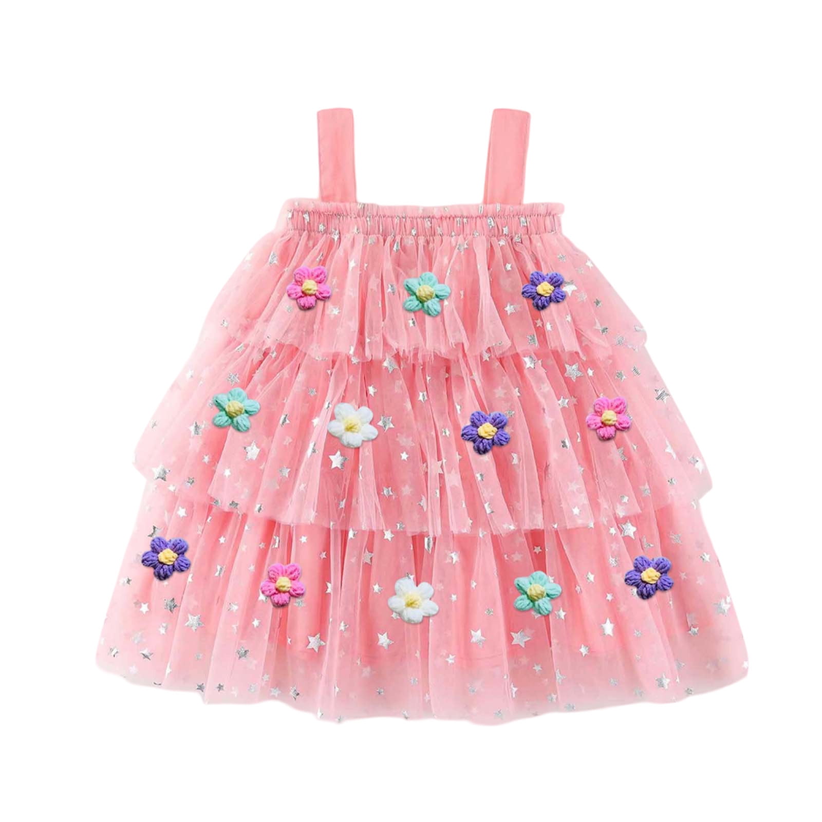 Children Sundresses for Kids 2025 Baby Sleeveless Slip Square Neck ...