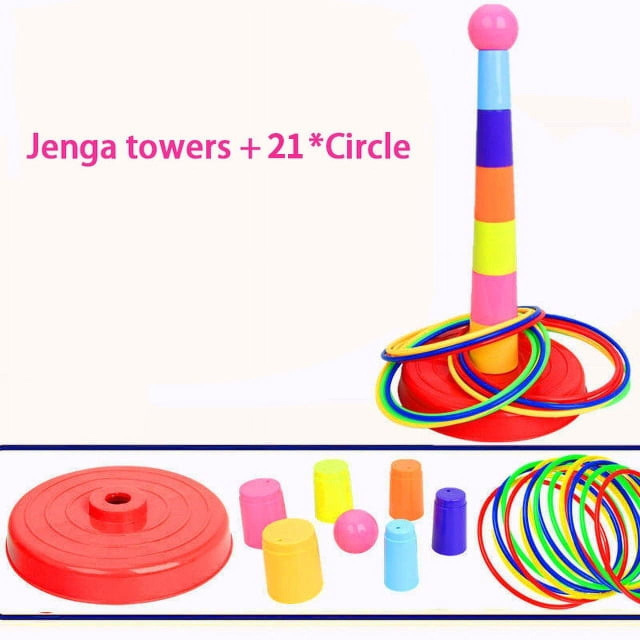 Children Throw Circle Game Ferrule Stacked Toys Fun Indoor Outdoor ...