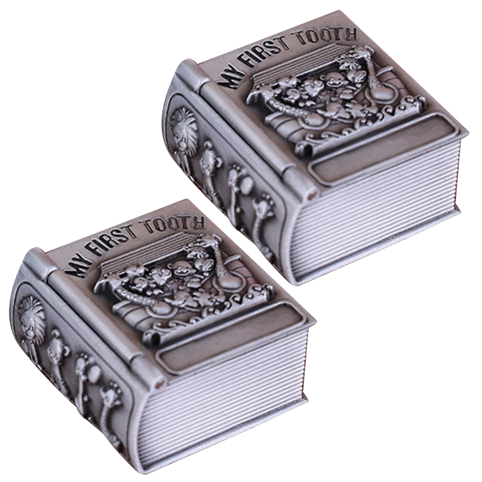Children Tooth Container Metal Crafts Tooth Holder Baby Tooth Box ...