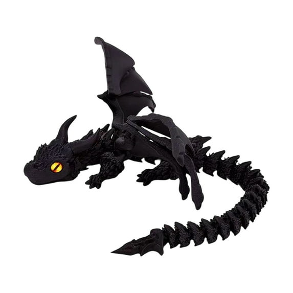 Children Toy 3D Printed Dragon Figurine Large Horn Designs Table ...