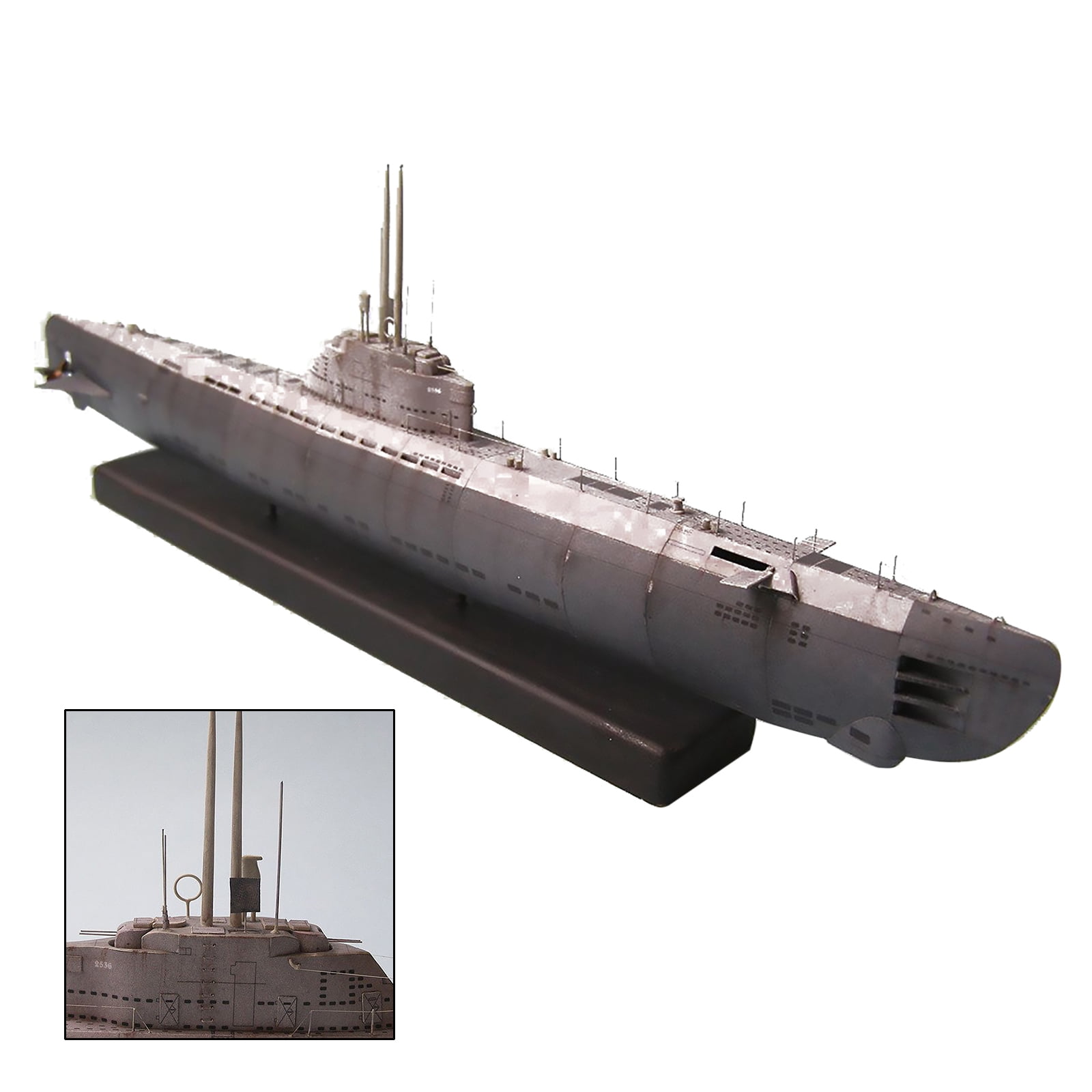 Children Toy DIY U-2536 U-boot Type XXI Submarine Paper Model Set for ...