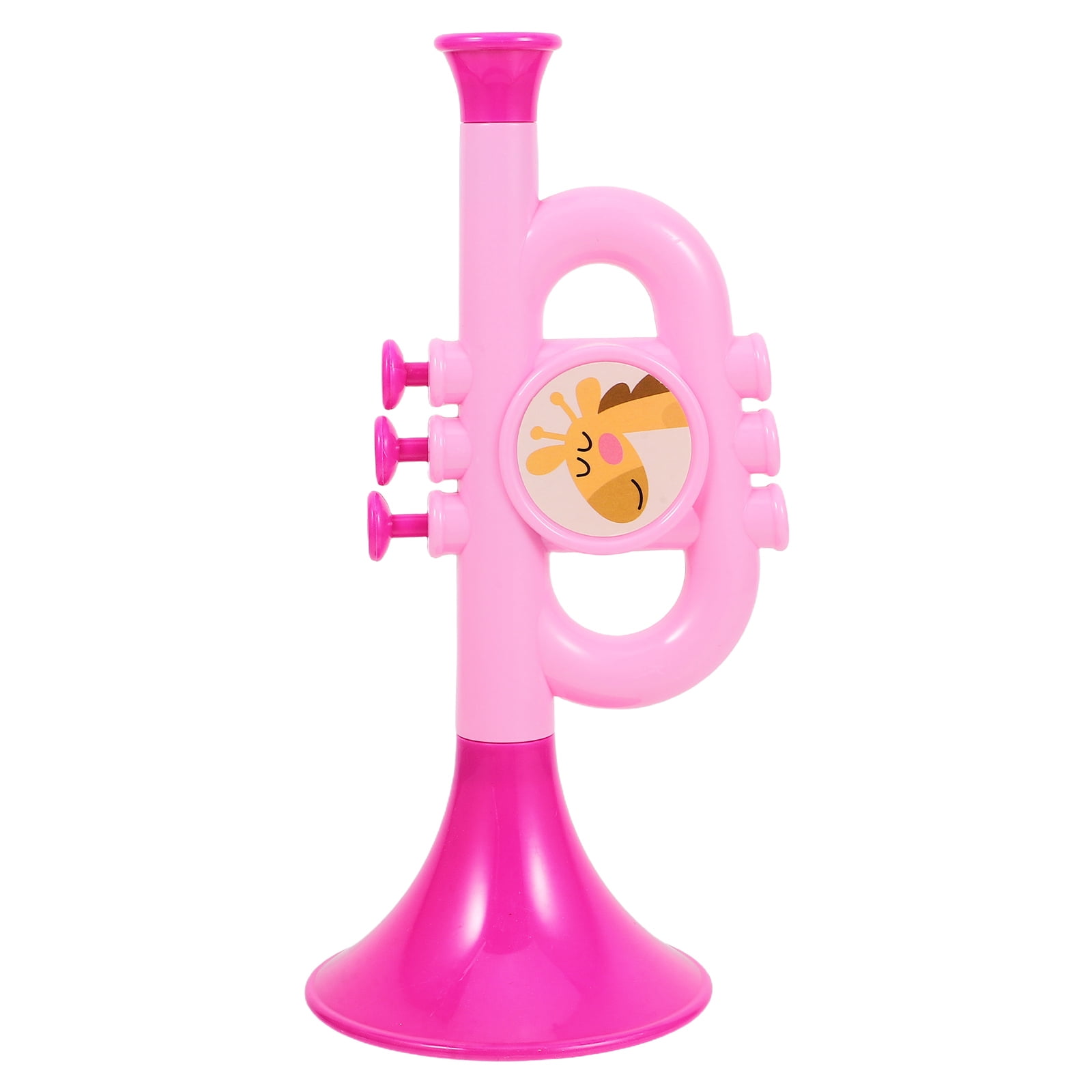 ibasenice Pink ABS Kids Flute Toy with Cute Design Realistic Sound Easy ...