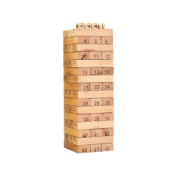Easygo Large Stack & Tumble Giant Wood Stacking & Tumble Tower Blocks ...