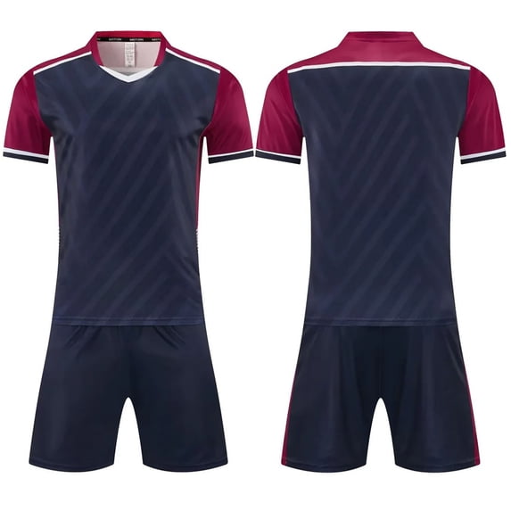Children Two Piece Training Kit Soccer Badminton Kids Breathable Jersey ...