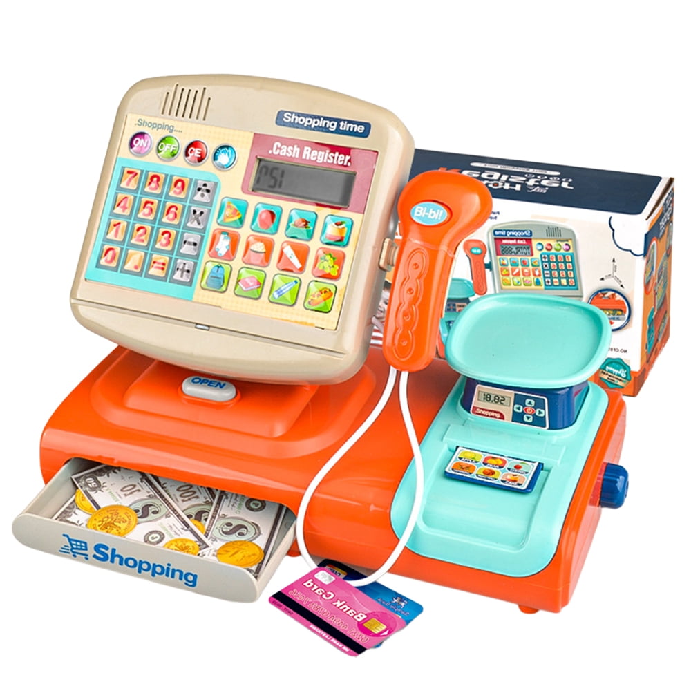 Children cash register toys - boys and girls play house simulation ...