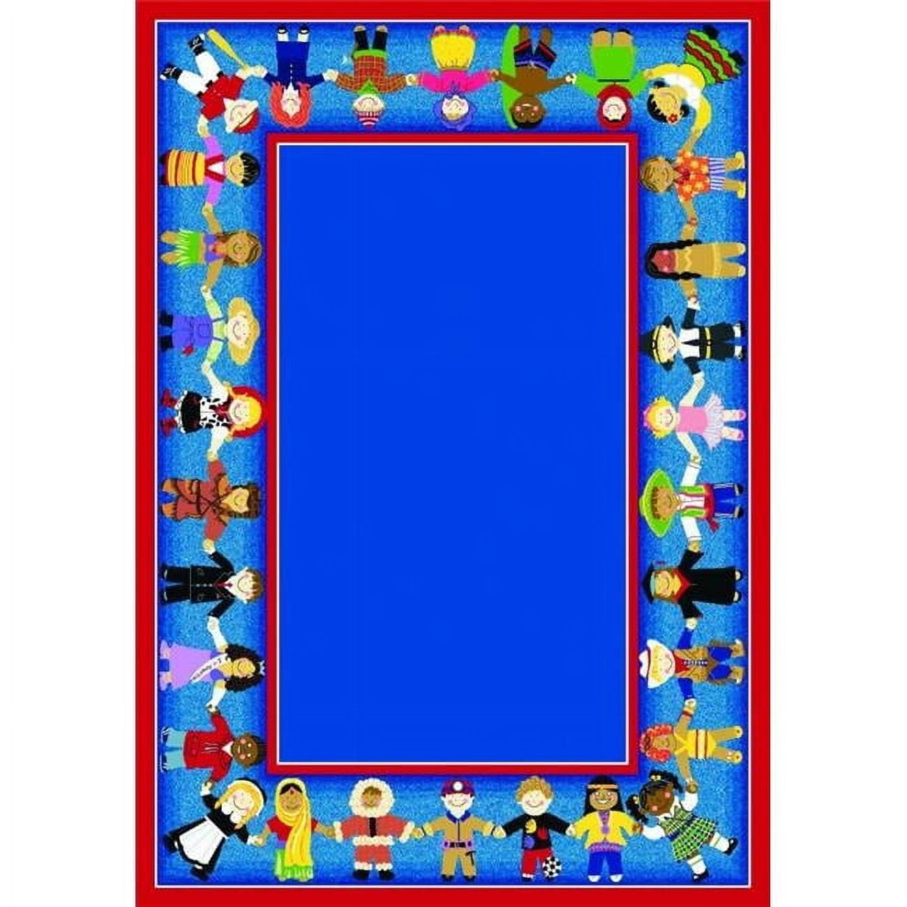 Children of Many Cultures 5 ft.4 in. x 7 ft.8 in. WearOn Nylon Machine ...