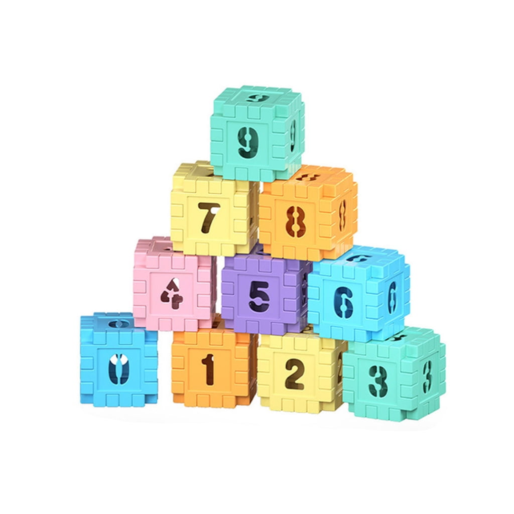 Children's 100 Pieces Interlocking Bricks Set for Cognitive Development ...