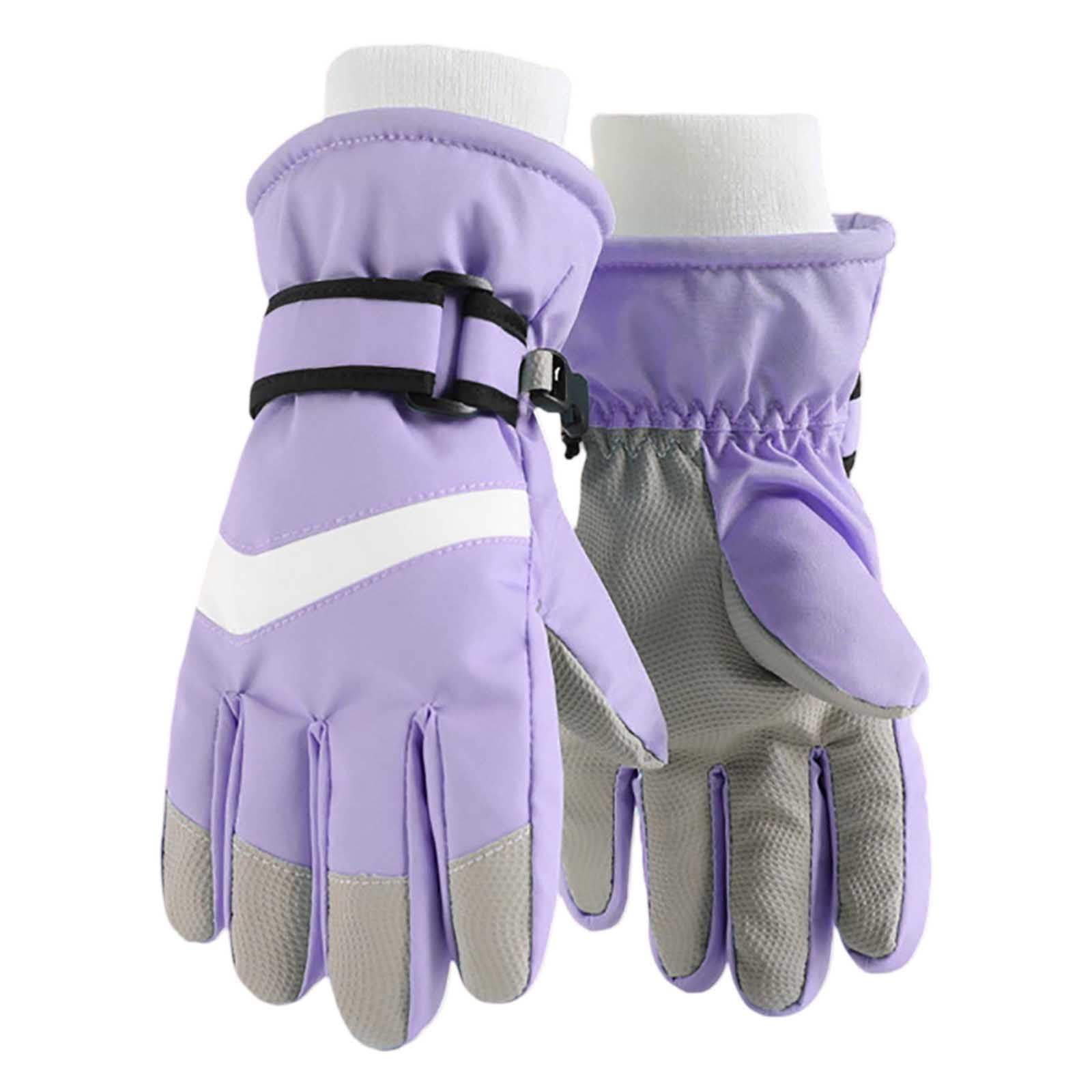 Children's 2024 Winter Thick Velvet Cycling Skiing Cold Gloves Cycling ...