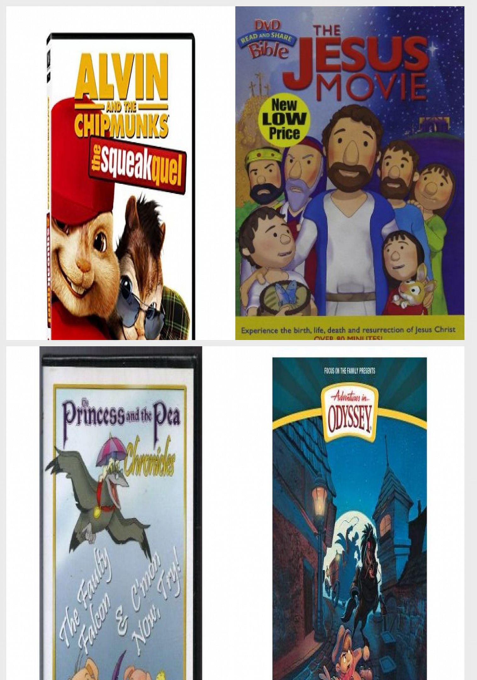 Children's 4 Pack DVD Bundle: Alvin and the Chipmunks: The Squeakquel ...