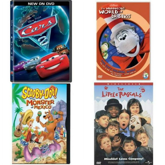 Children's 4 Pack DVD Bundle: Cars 2 : The Wubbulous World of Dr. Seuss ...