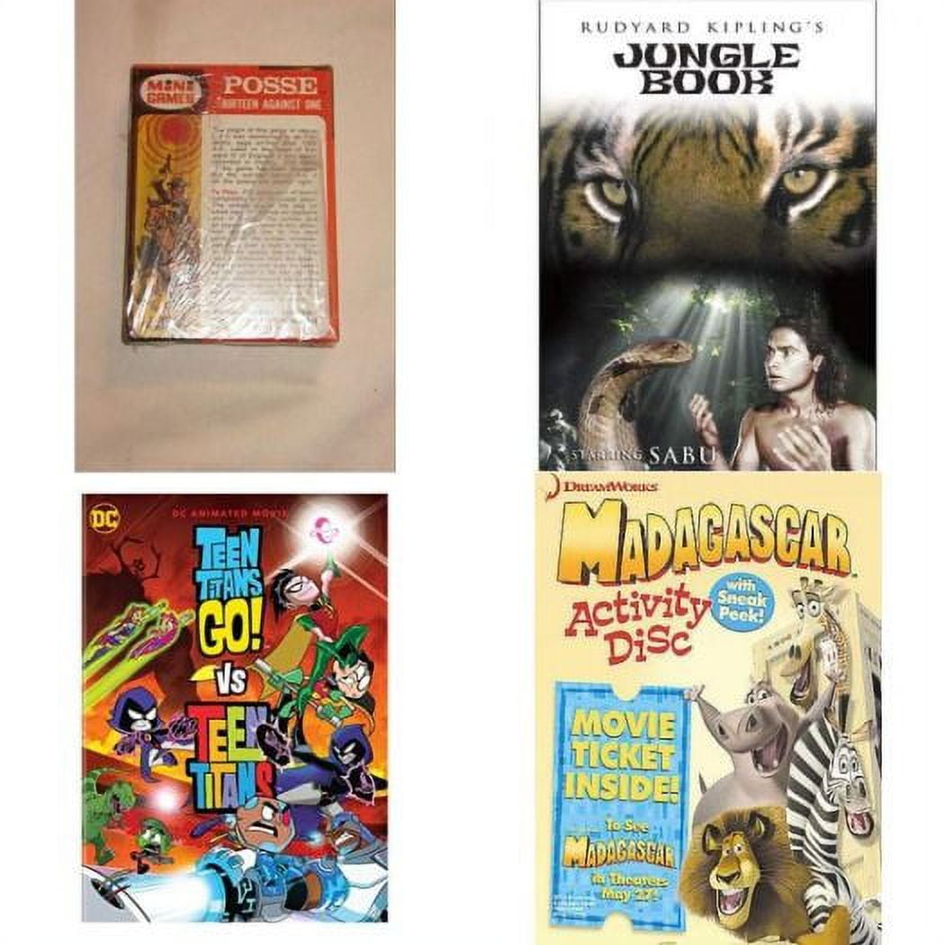 Children's 4 Pack DVD Bundle: Cats & Dogs : Jungle Book : Teen Titans ...
