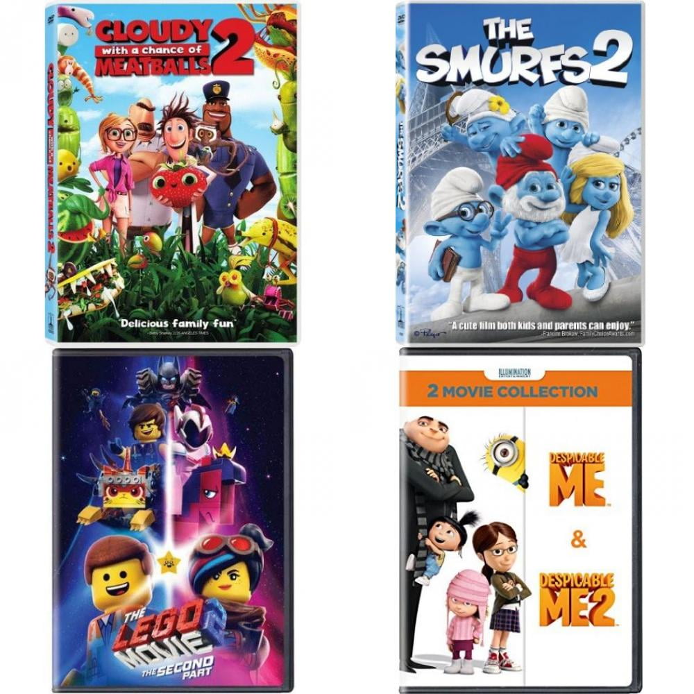 Children's 4 Pack DVD Bundle: Cloudy with a Chance of Meatballs 2, The ...
