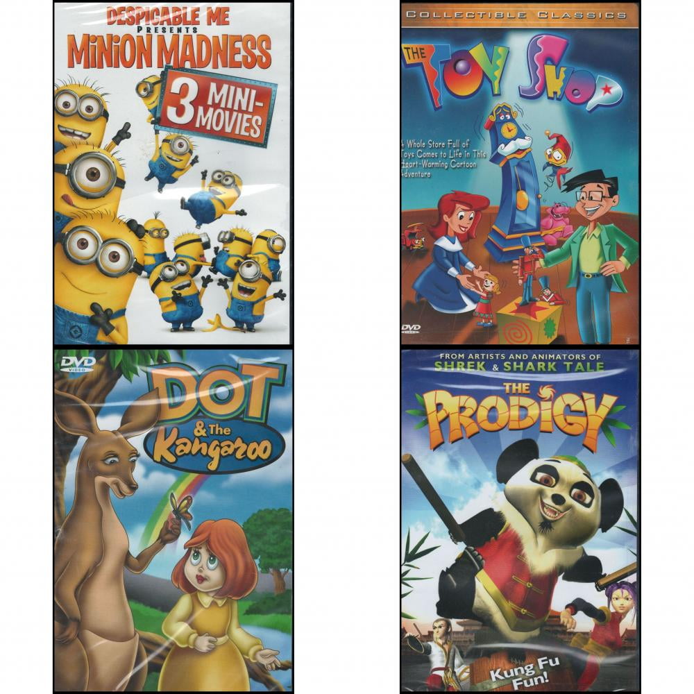 Children's 4 Pack DVD Bundle: Despicable Me: Minion Madness - 3 Mini ...