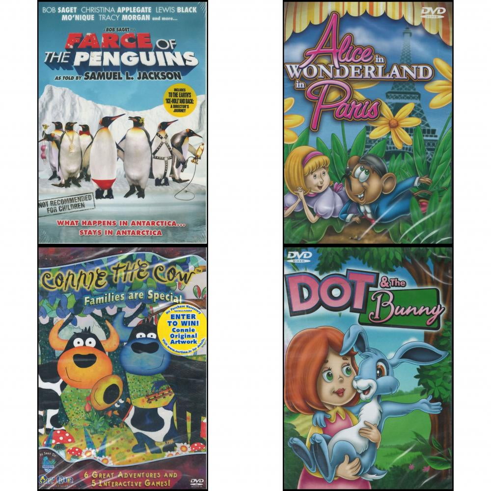 Children's 4 Pack DVD Bundle: Farce of the Penguins : Alice in ...