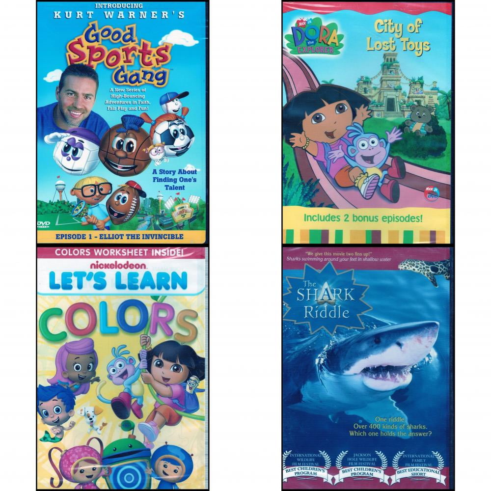 Children's 4 Pack DVD Bundle: Good Sports Gang, Episode 1: Elliot The ...