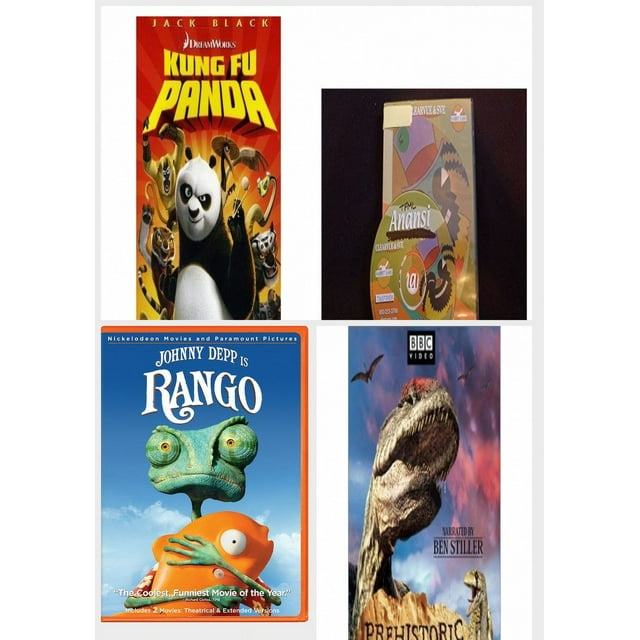 Children's 4 Pack DVD Bundle: Kung Fu Panda, Anansi, Told by Denzel ...