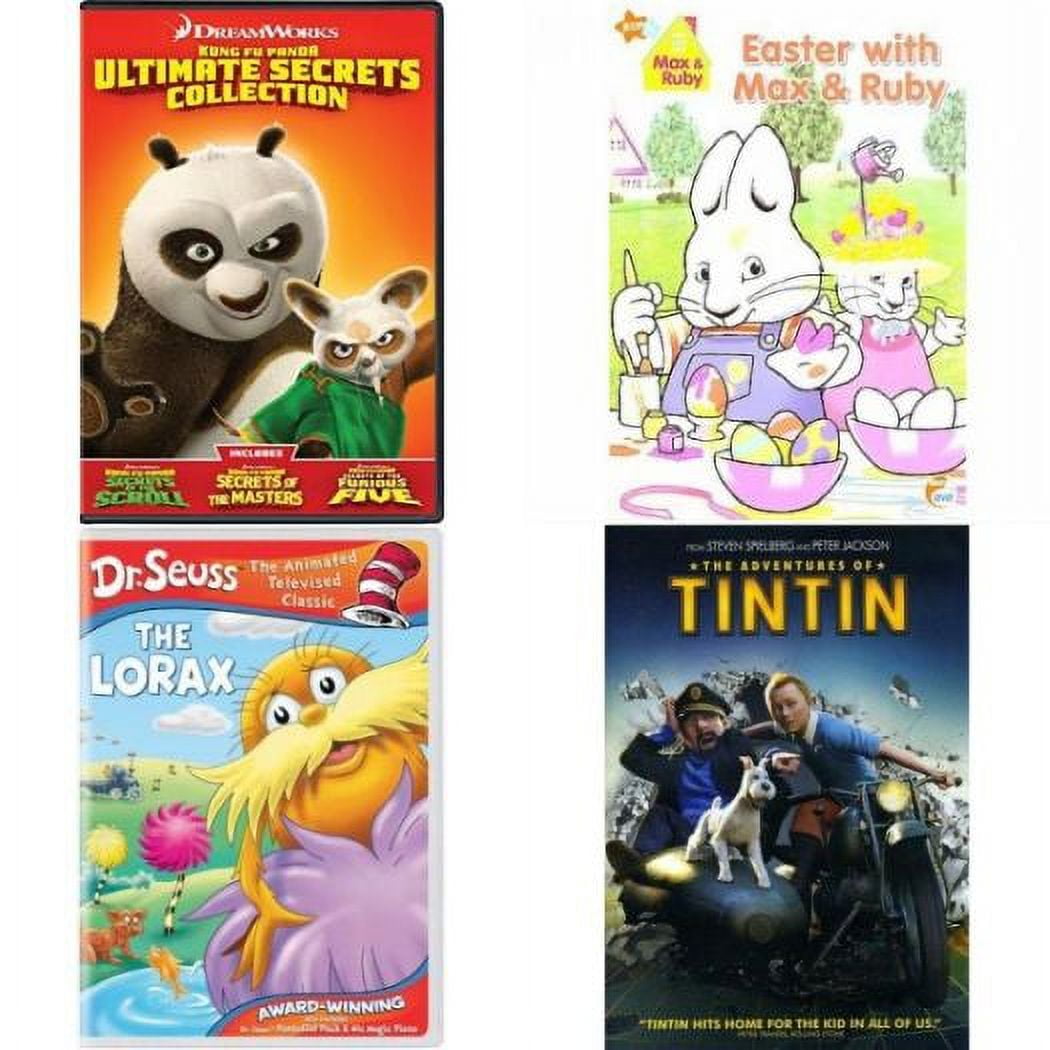 Children's 4 Pack DVD Bundle: Kung Fu Panda: Ultimate Secrets ...
