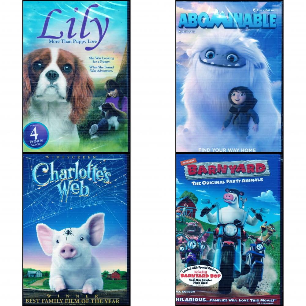 Children's 4 Pack DVD Bundle: Lily: More Than Puppy Love : Abominable ...