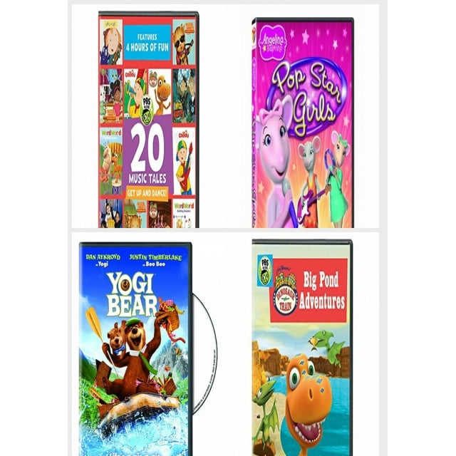 Children's 4 Pack DVD Bundle: PBS KIDS: 20 Music Tales, Angelina ...