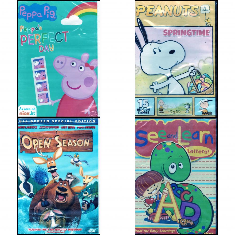 Children's 4 Pack DVD Bundle: Peppa Pig: Peppa's Perfect Day : Peanuts ...