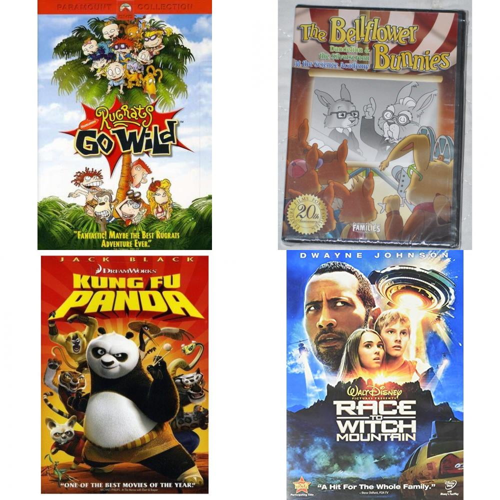 Children's 4 Pack DVD Bundle: Rugrats Go Wild, The Bellflower Bunnies ...