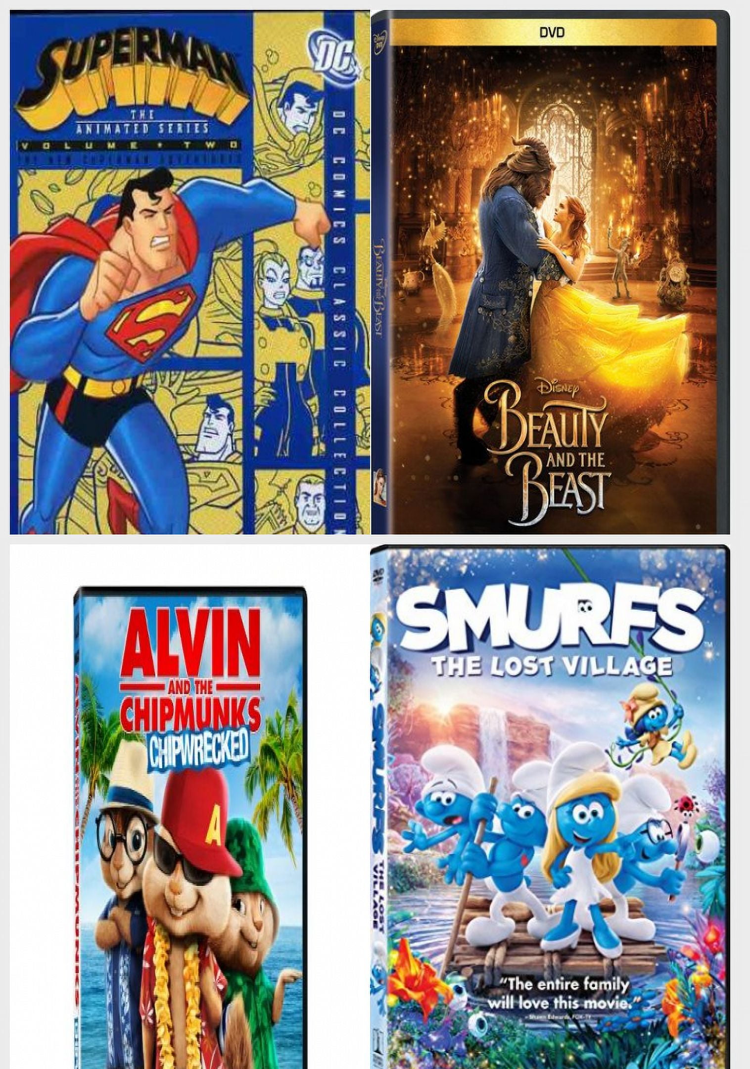 Children's 4 Pack DVD Bundle: Superman: The Animated Series, Volume 2 ...