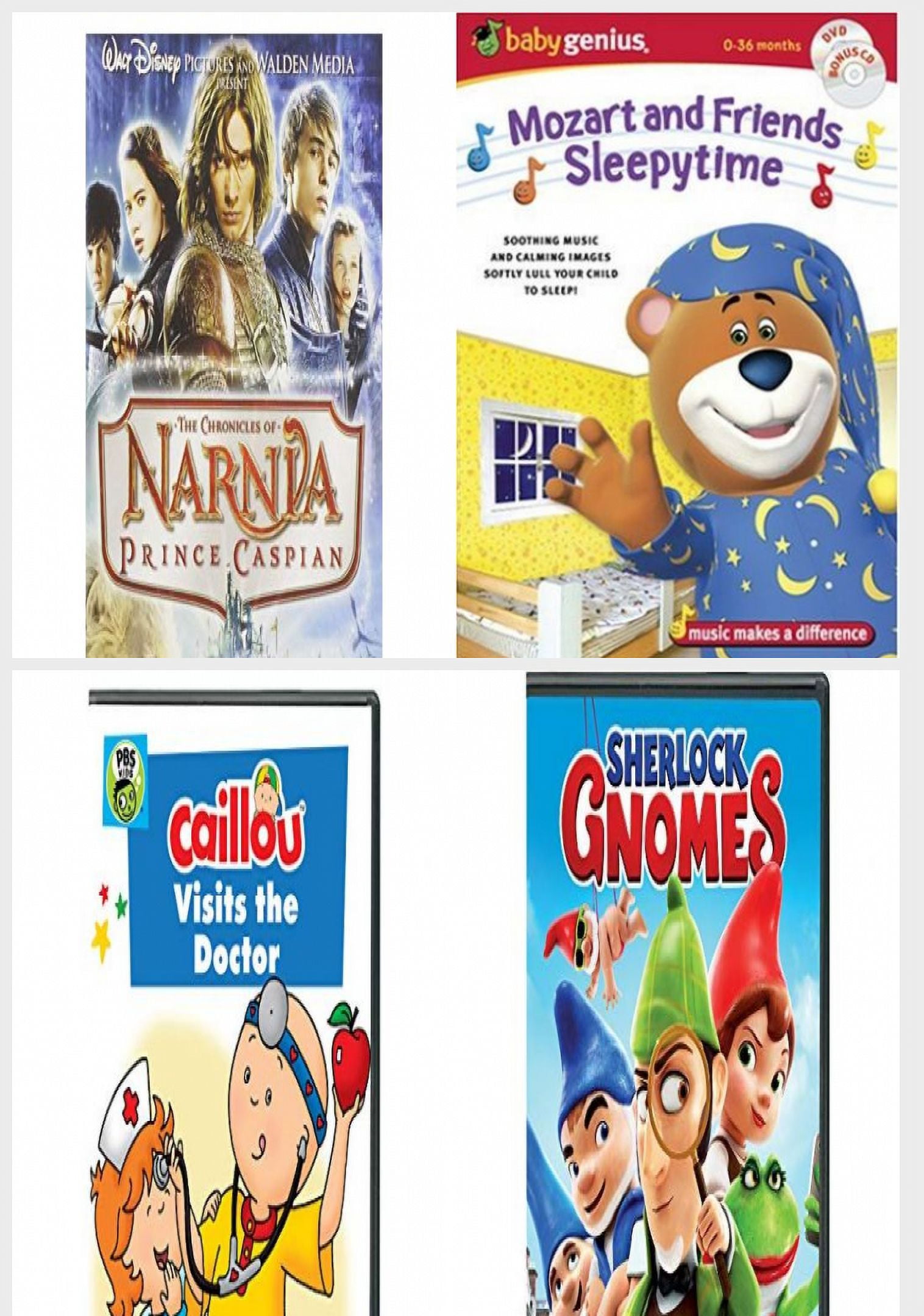 Children's 4 Pack DVD Bundle: The Chronicles of Narnia: Prince Caspian ...