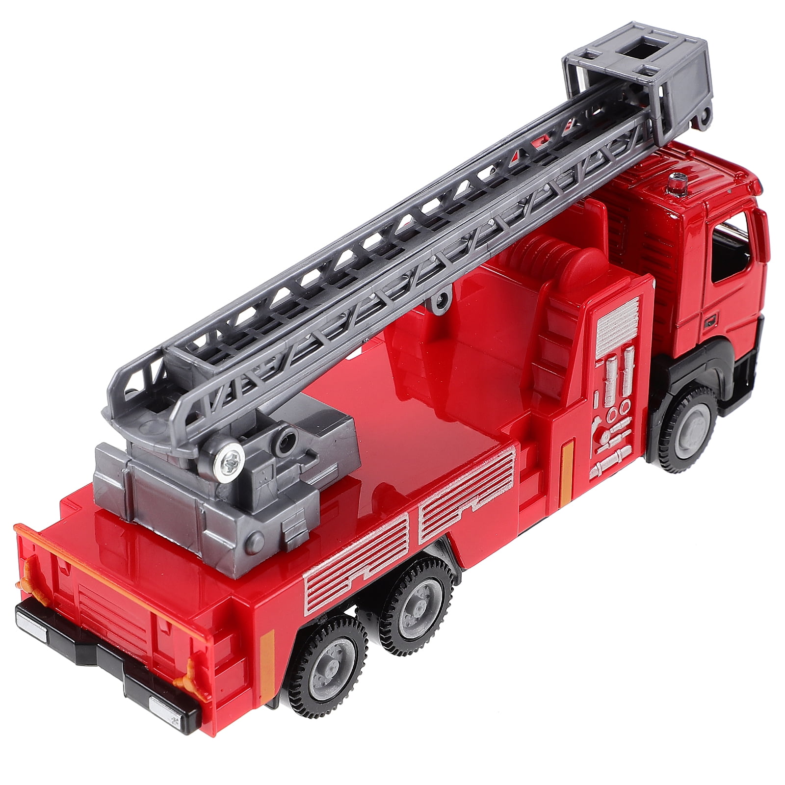 Children's Alloy Toy Car Fire Truck Consumer Ladder Firefighter Toys ...