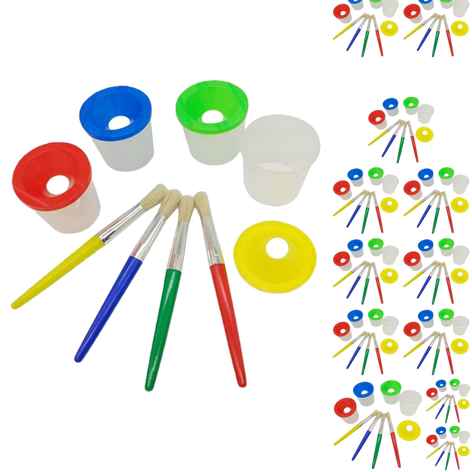 Children's Art Painting Kit Leak Proof Paint Cup & Brush Washer Set 8 ...