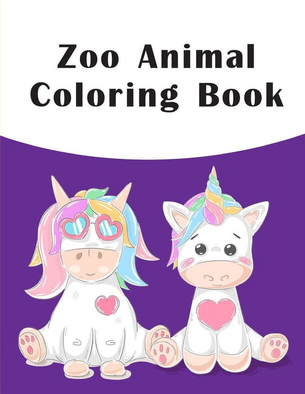 Children's Art: Zoo Animal Coloring Book : picture books for children ...