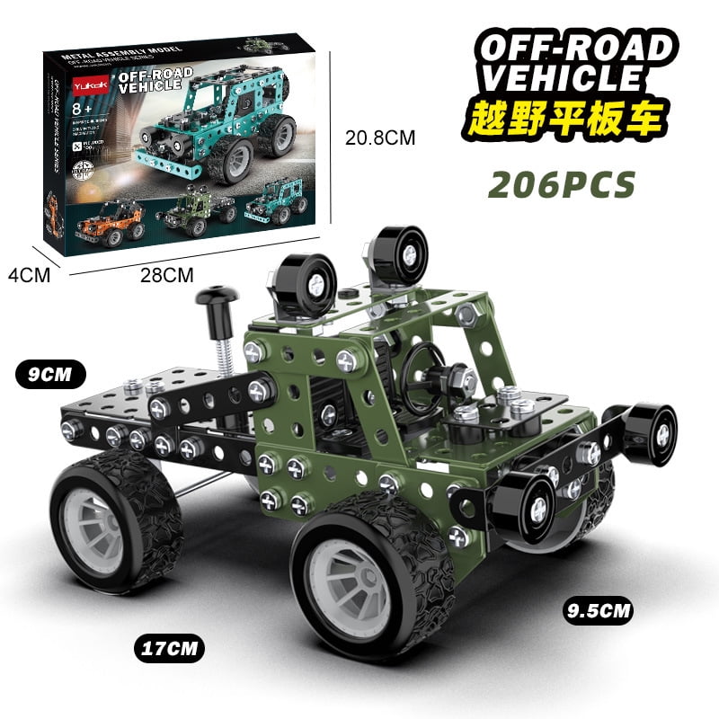 Children's Assembling Toys Educational Metal Assembling Model Off-Road ...