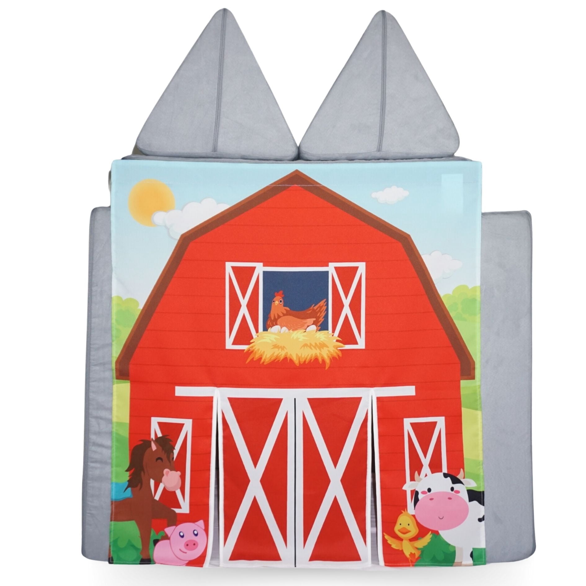 Children's Barn Play Panel for Kids Foam Play Couch by Couch Swag - Walmart.com