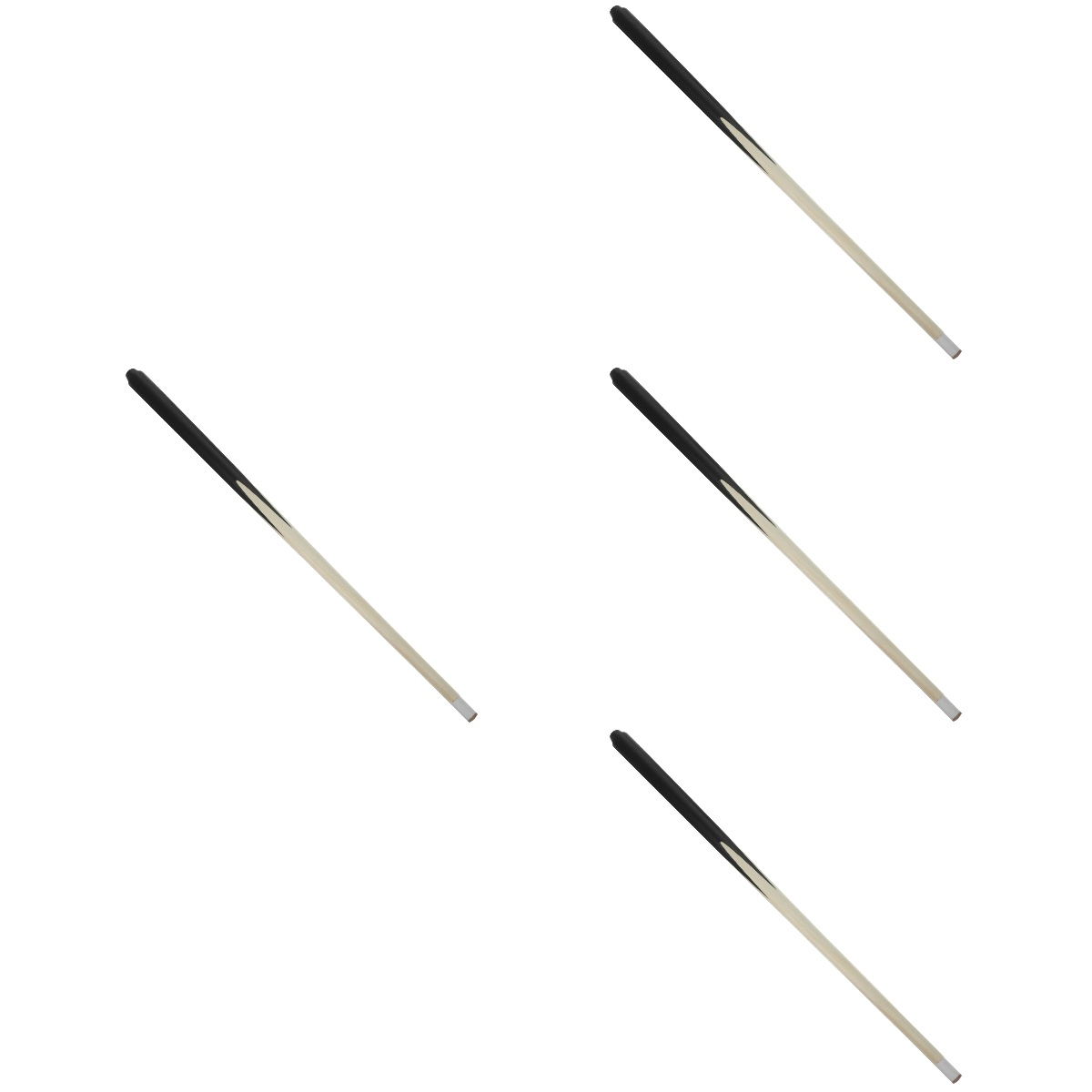 Children's Billiard Stick Table Tennis 4 Pack Club Pool Snooker Cue ...