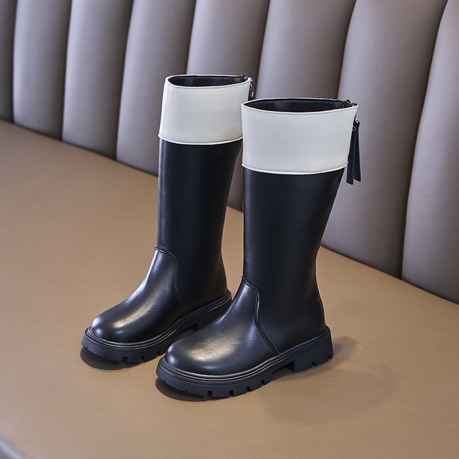 Children's Boots, Single Boots, High Tube, Side Zipper Long Tube Boots ...