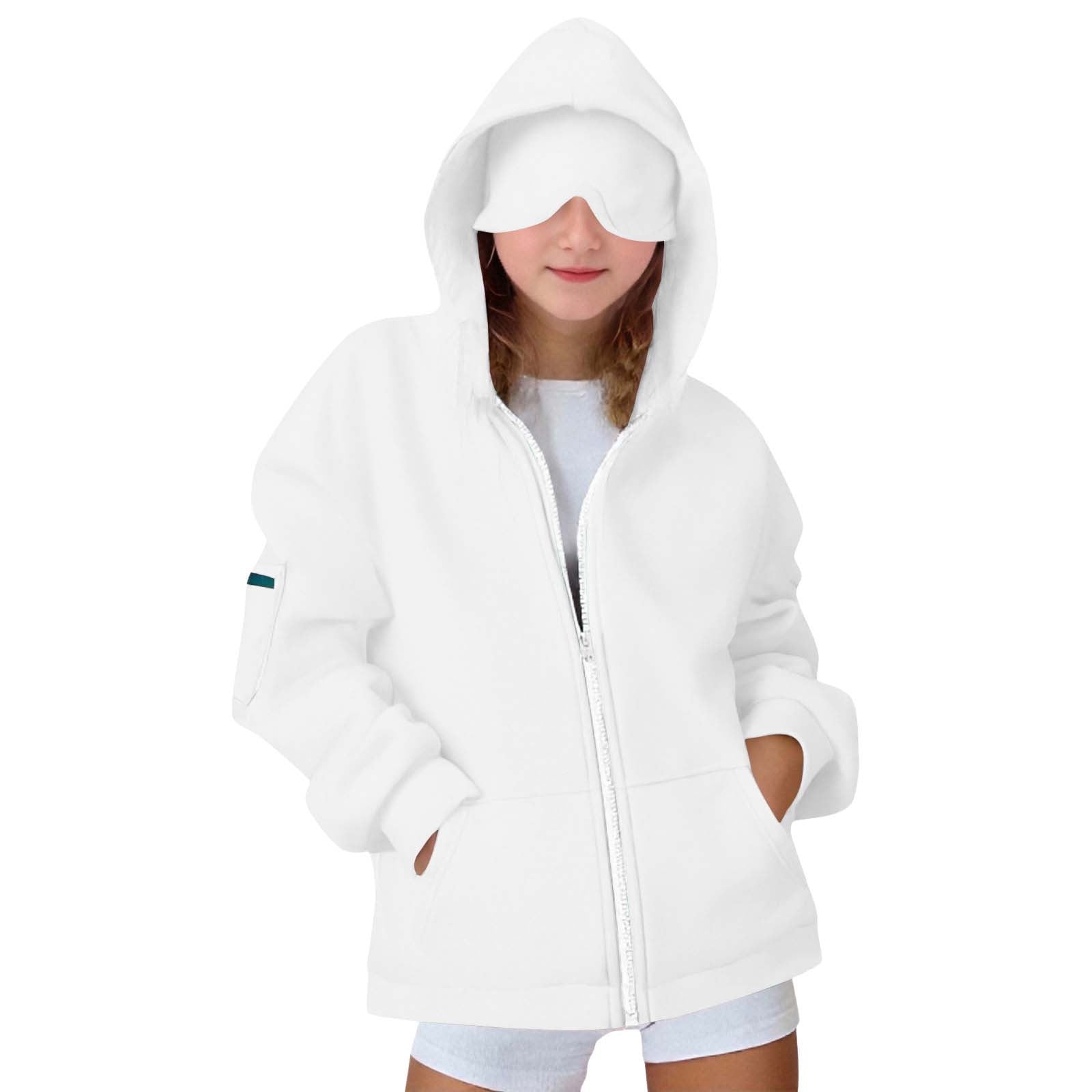 Children's Boys and Girls Hoodies with Eye Mask Casual Loose Long ...