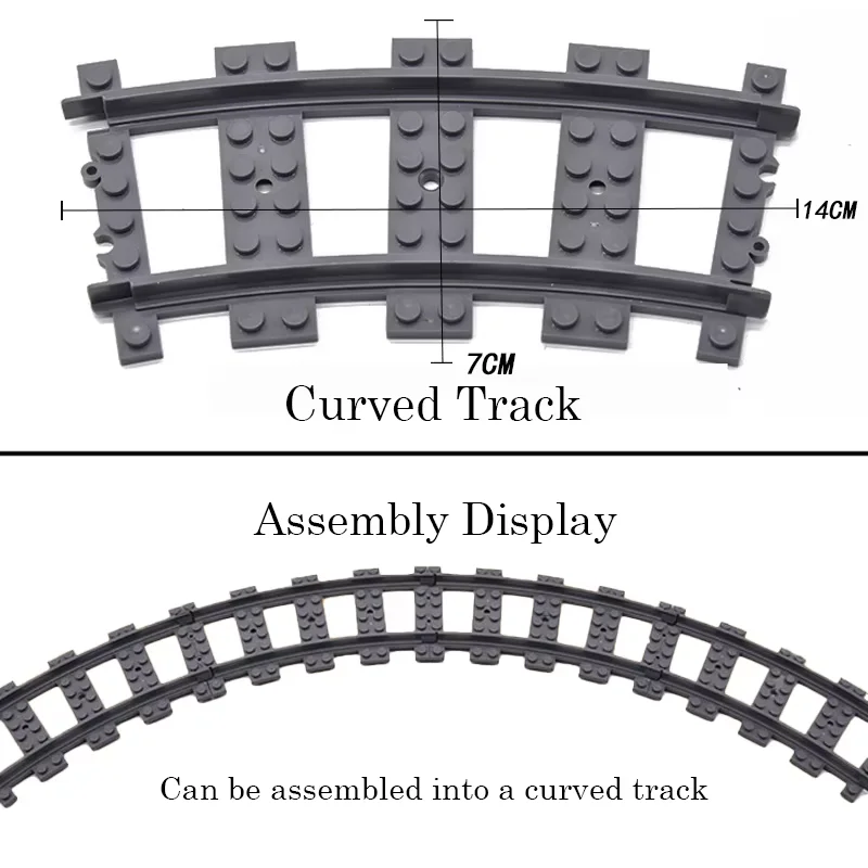 Children's Building Block Toy Train Track Crosswalk Corridor Lift Rod ...