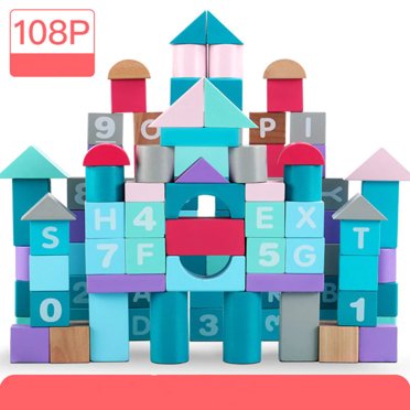 Jumbo Plastic Building Blocks - 48 Pieces Giant Toddler Bricks Kids ...