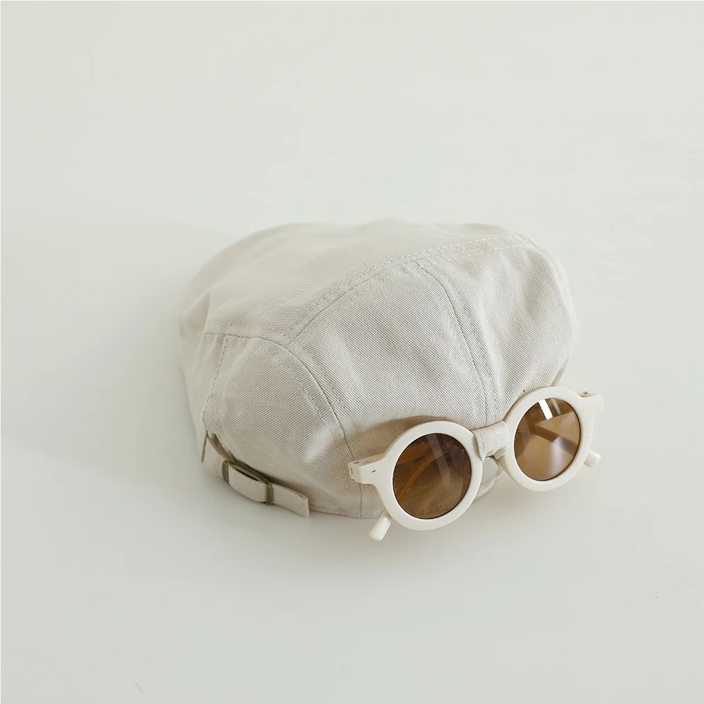 Children's Caps With Glasses Handsome Spring Summer Baby British Beret ...