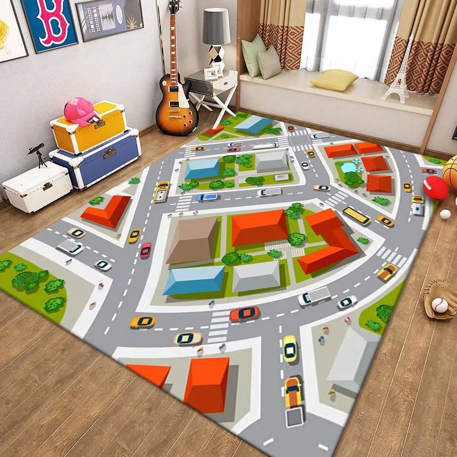 Children's Cartoon Carpet Living Room Carpets for Bedroom Traffic Play ...