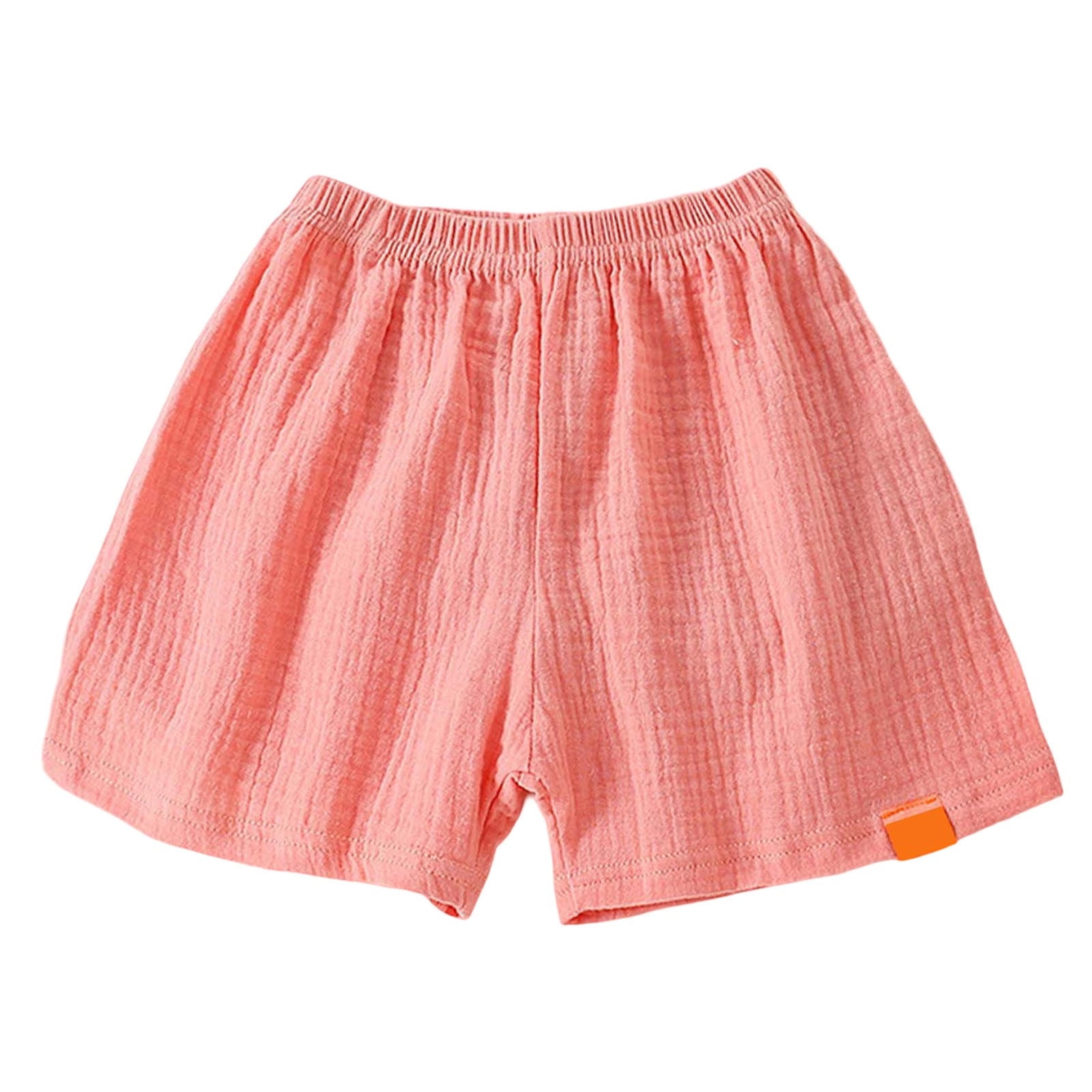 Children's Casual Breathable Five Quarter Pants Solid Color Pants ...